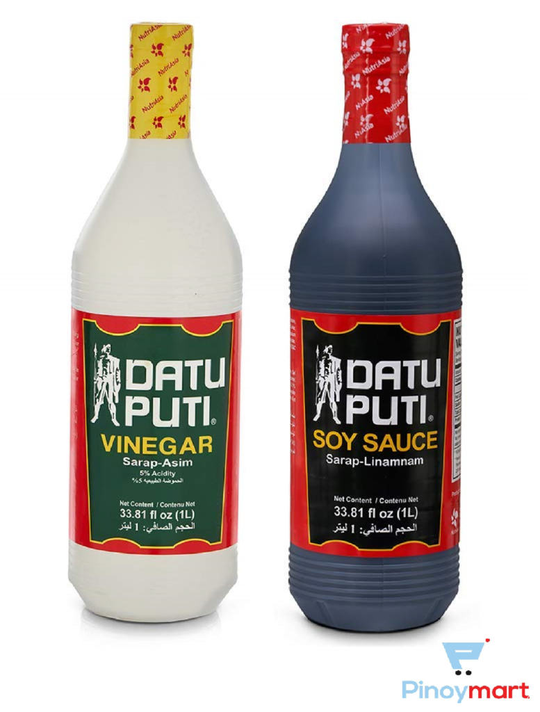 Datu Puti Value Pack - Soy Sauce 1ltr & Vinegar 1ltr - Pinoymart