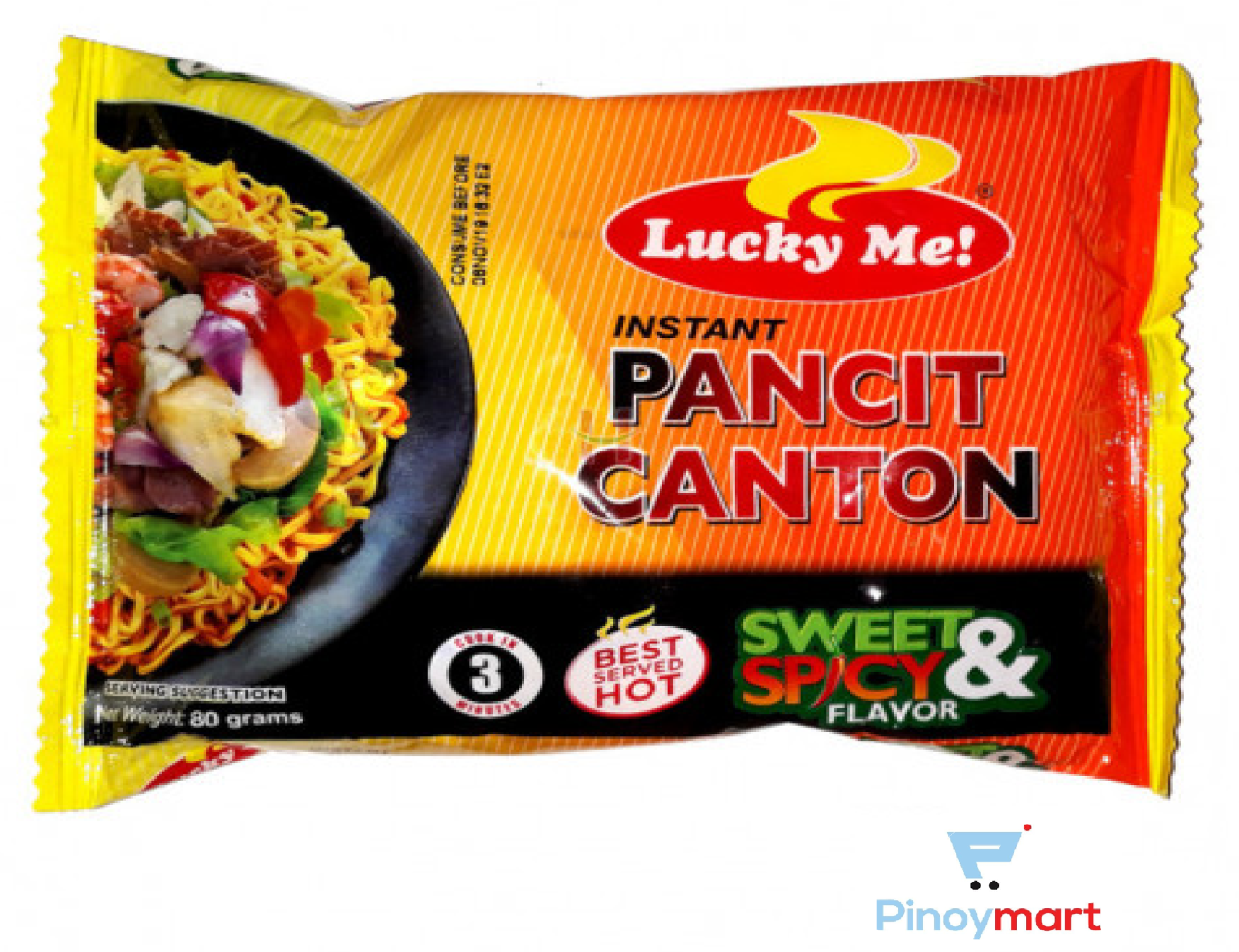 Lucky Me Pancit Canton Sweet & Spicy 80g - Pinoymart